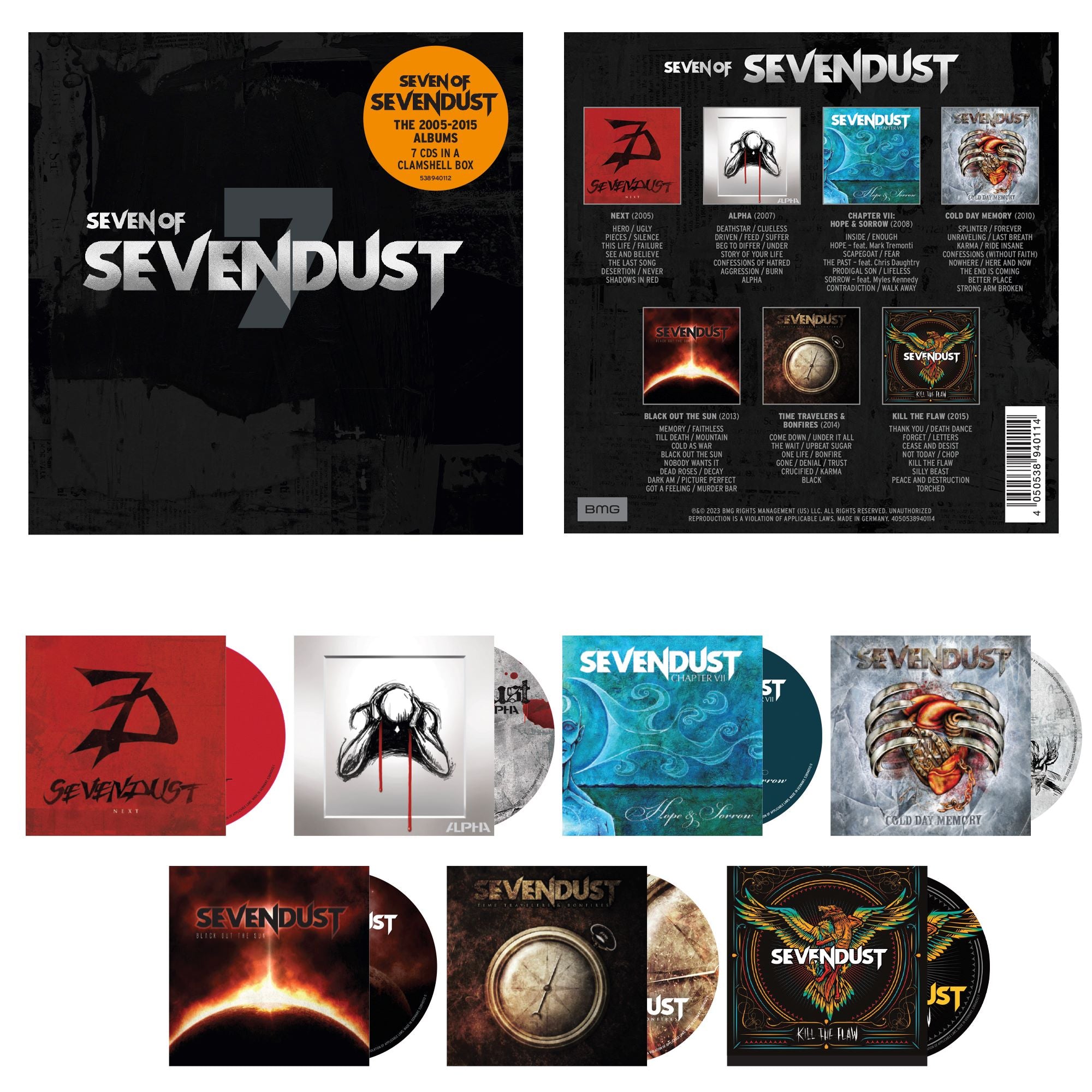 Sevendust - Seven of Sevendust [7CD Boxset] – Horizons Music